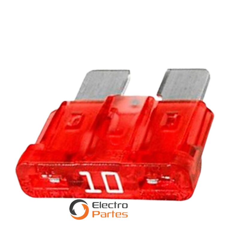 Fusible ATO10 Universal Estándar Rojo Tipo Enchufe 10 Amperios